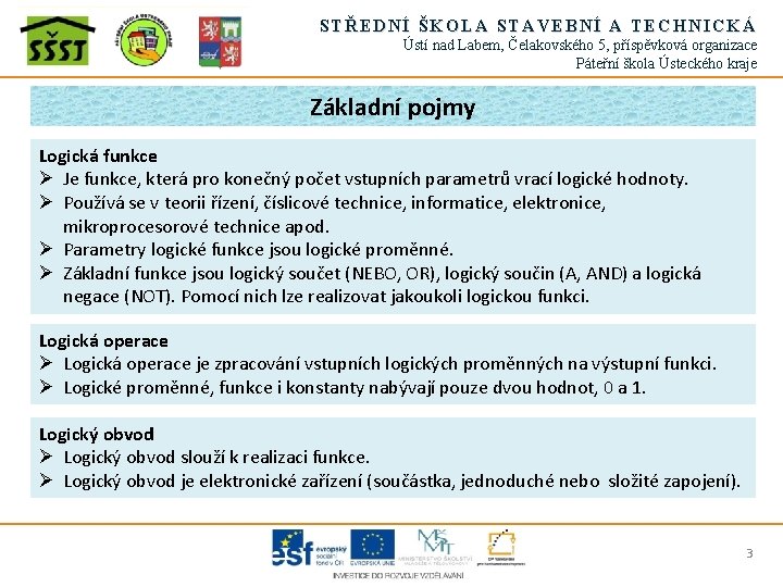 STEDN KOLA STAVEBN A TECHNICK st nad Labem