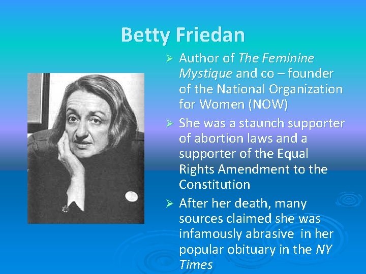 Womens Liberation Movement What were they fighting for