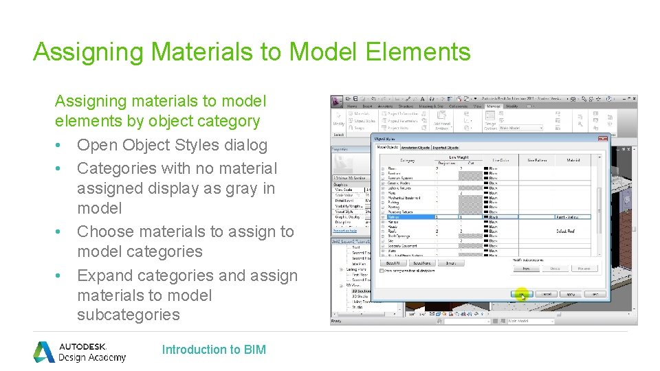 Introduction to BIM Module 07 Materials Lights and