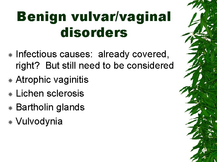 Benign Gynecological Disorders Tory Davis Pac Mercy Hospital