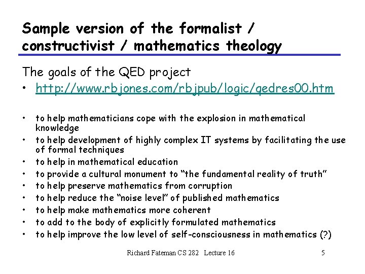 System Issues Constructing a Computer Algebra System Lecture