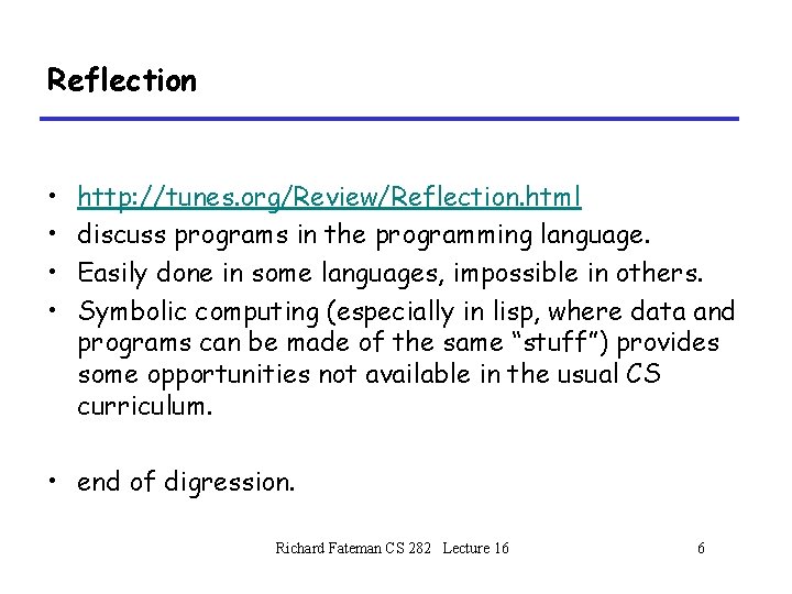 System Issues Constructing a Computer Algebra System Lecture