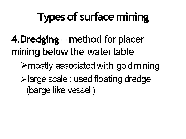 Mining and its Impacts to Environment Learning Objectives
