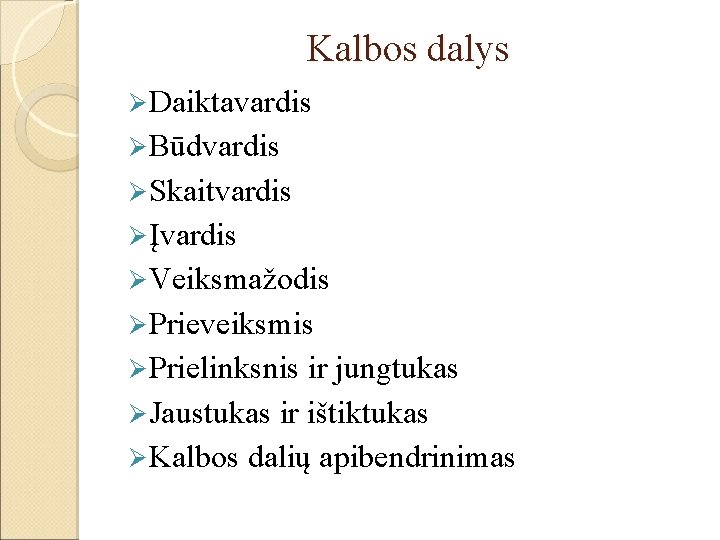 Lietuvi kalbos uduoi 5 klasei pritaikymo ir individualizavimo