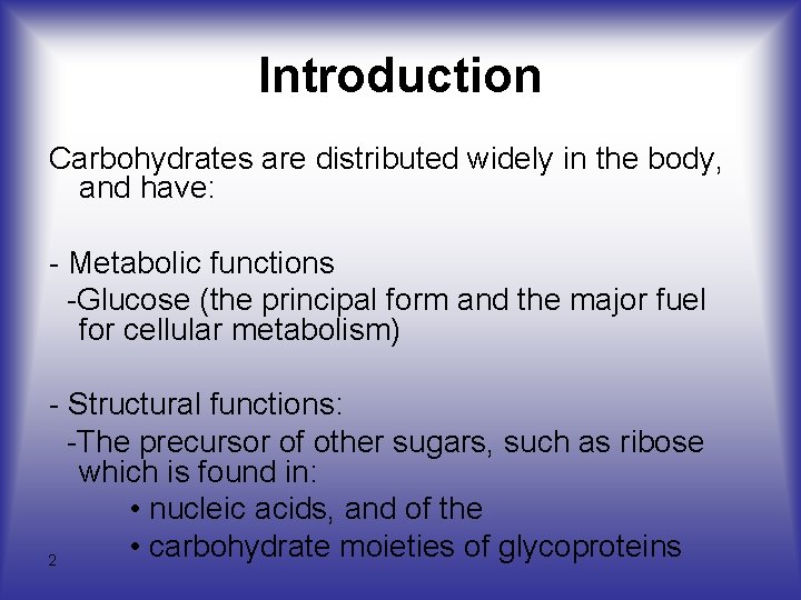 CLINICAL CHEMISTRY MLT 301 CARBOHYDRATE LECTURE ONE Dr