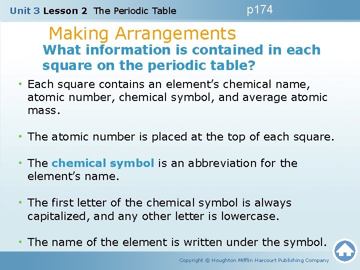 Unit 3 Lesson 2 The Periodic Table Essential
