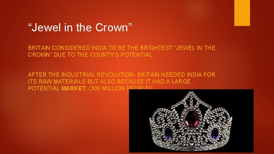 British Imperialism in India THATCHER HONORS WORLD HISTORY