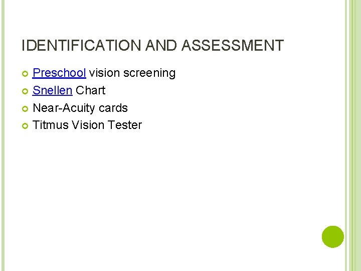 BLINDNESS AND LOW VISION Definitions Low Vision Legal BLINDNESS AND LOW VISION Definitions Low Vision Legal