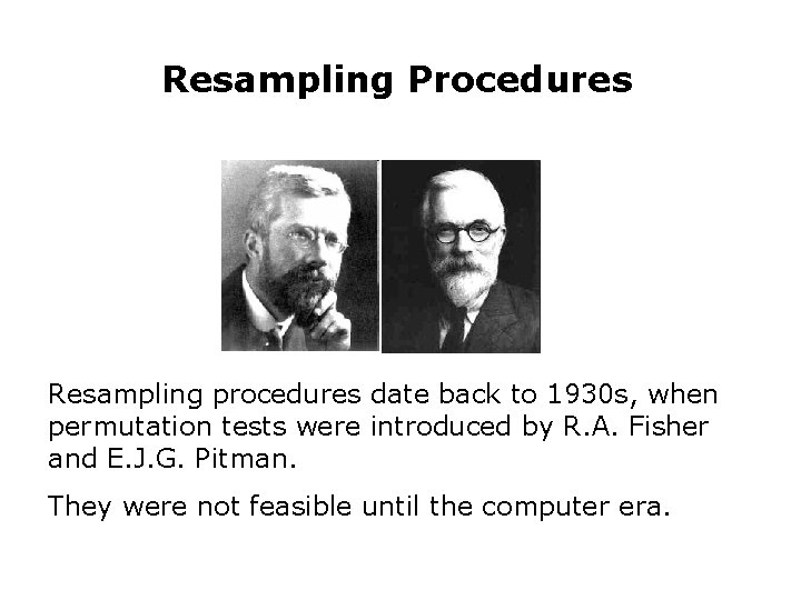 Statistical Computing Resampling Methods Lecture 2 Bio Info