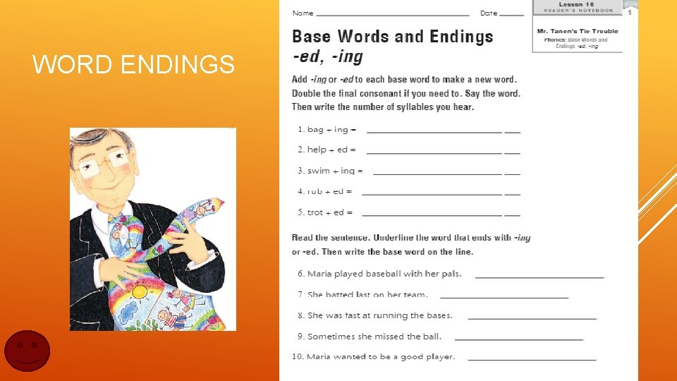 Unit 4 Lesson 16 MR TANENS TIE TROUBLE