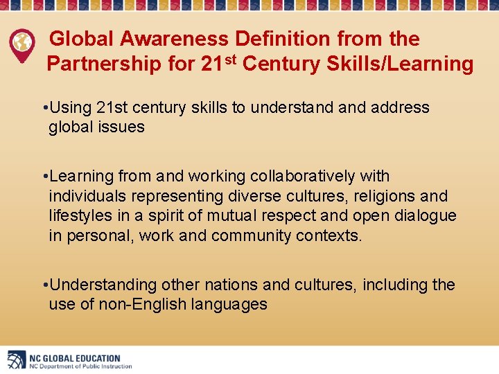 NC State Board of Education GlobalReady School Designation