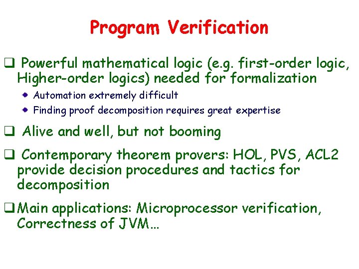 Catching Bugs in Software Rajeev Alur Systems Design