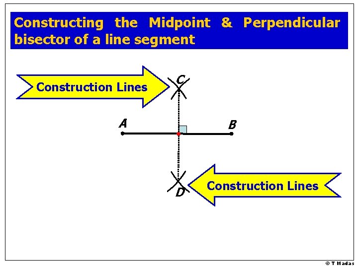 Geometric Constructions T Madas Constructing Midpoints Perpendicular Bisectors