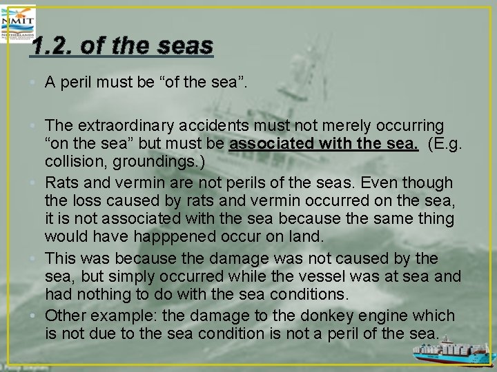 MARINE INSURANCE RISKS Prepared by Ms Norazimah Mazlan