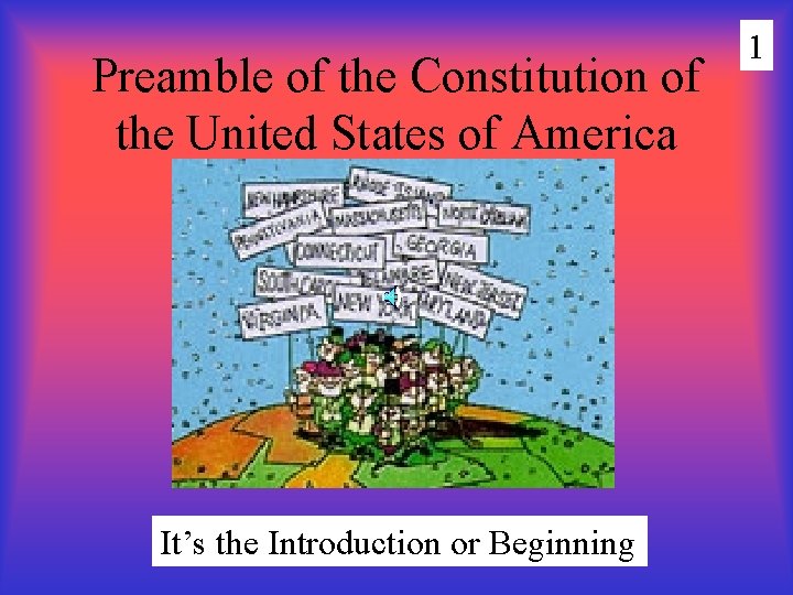 Aim What is the Preamble and how did