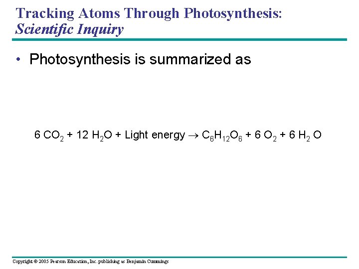 Chapter 10 Photosynthesis Power Point Lectures for Biology