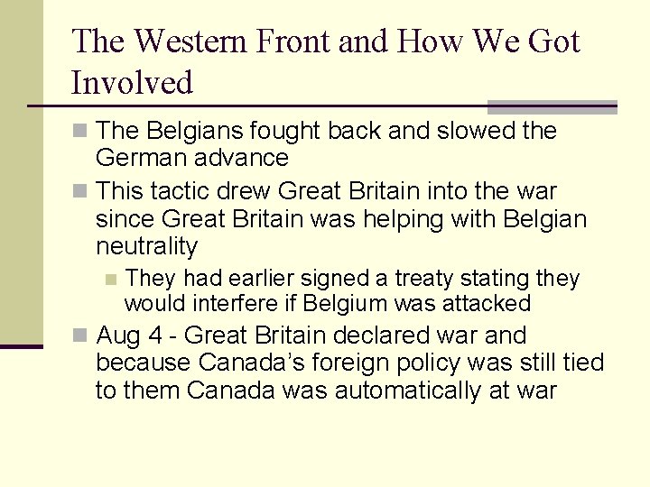 The Schlieffen Plan Why did the Germans believe