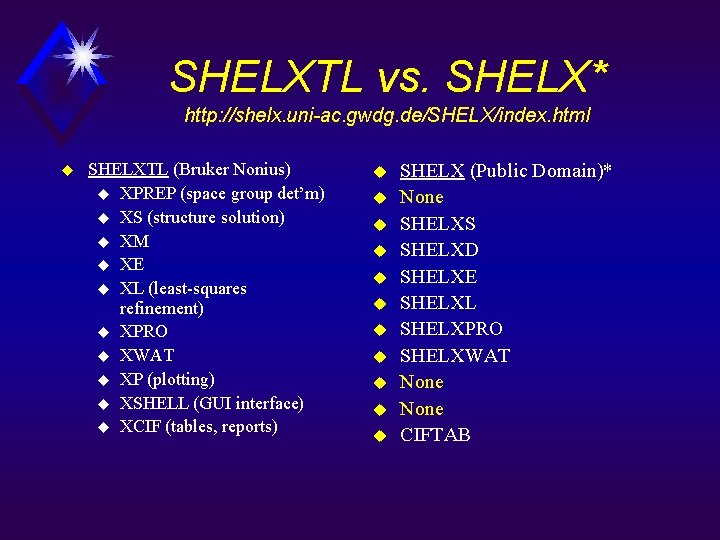 Crystal Structure Determination and Refinement Using the Bruker