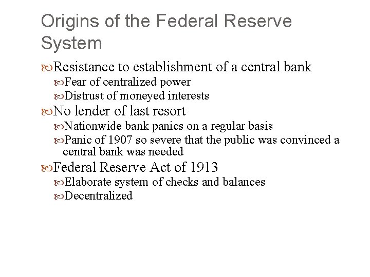 Chapter 9 Central Banks A Global Perspective Chapter