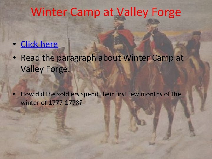 Valley Forge Scavenger Hunt 4 th Grade By