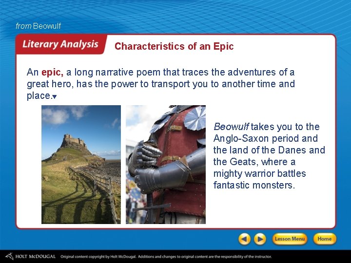 from Beowulf Epic Poem by the Beowulf Poet