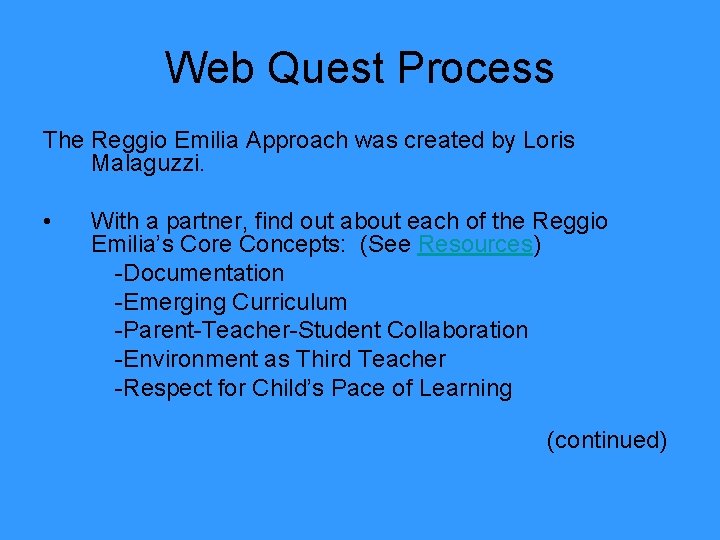 Loris Malaguzzi The Hundred Languages of Children Web