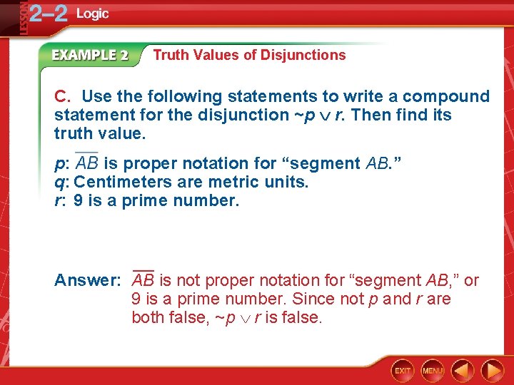 Over Lesson 2 1 Make a conjecture about