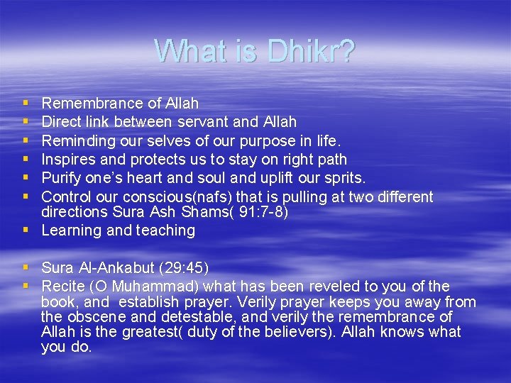 Dhikr What is Dhikr Remembrance of Allah Direct