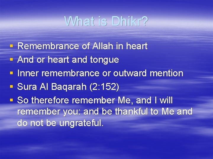Dhikr What is Dhikr Remembrance of Allah Direct