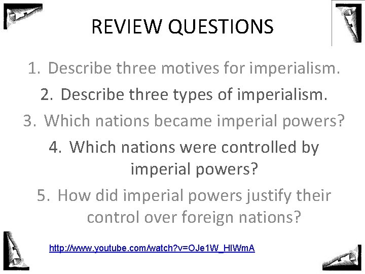 IMPERIALISM Beginnings and Basic Structures Student Handouts Inc