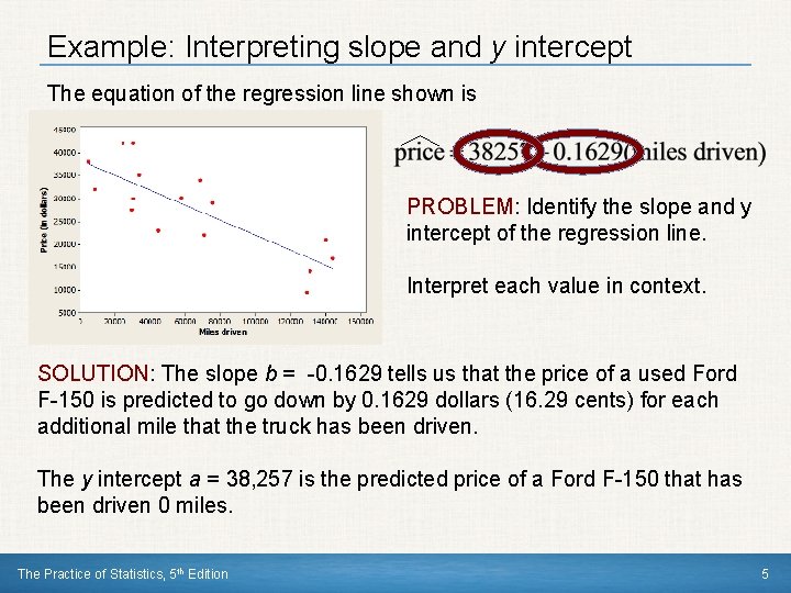 CHAPTER 3 Describing Relationships 3 2 LeastSquares Regression