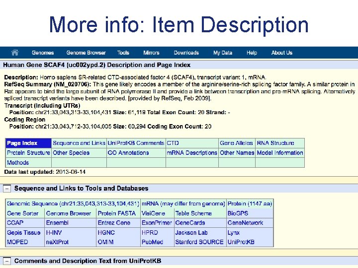 Visualizing ENCODE Data in the UCSC Genome Browser