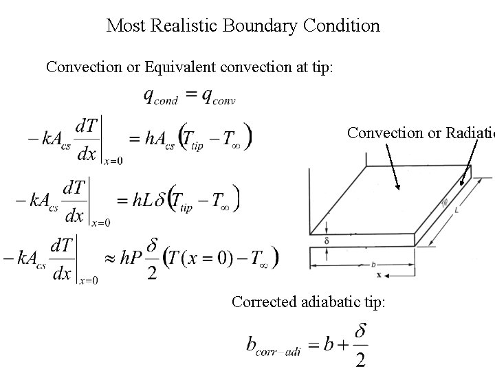Design and Analysis of Fins with Realistic Boundary
