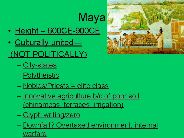 Maya Aztec and Inca Civilizations PreColumbian Society in