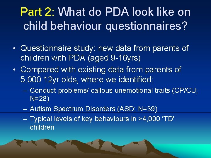 Pathological Demand Avoidance Pda Exploring The Behavioural Profile