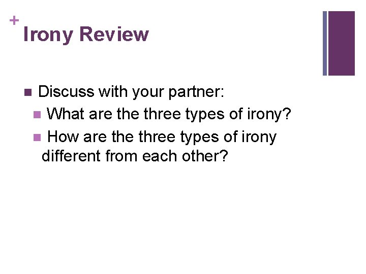 Unit 3 Irony Change Can Be Unexpected Circle