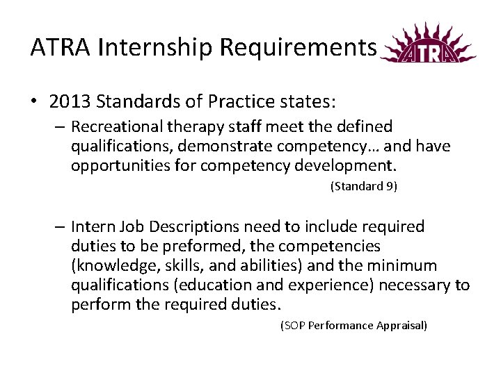 Becoming Clinical Instructors not just Internship Supervisors Cliff