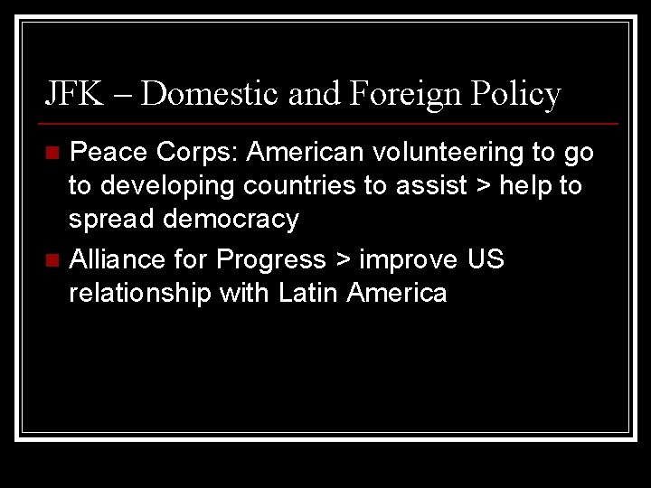 JFK LBJ Nixon Vietnam and the US Involvement