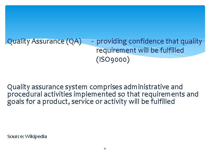 Quality Assurance Systems Somboonwan Satyarakwit D B A