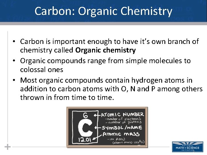 Carbon The Molecular Diversity of Life Carbon The