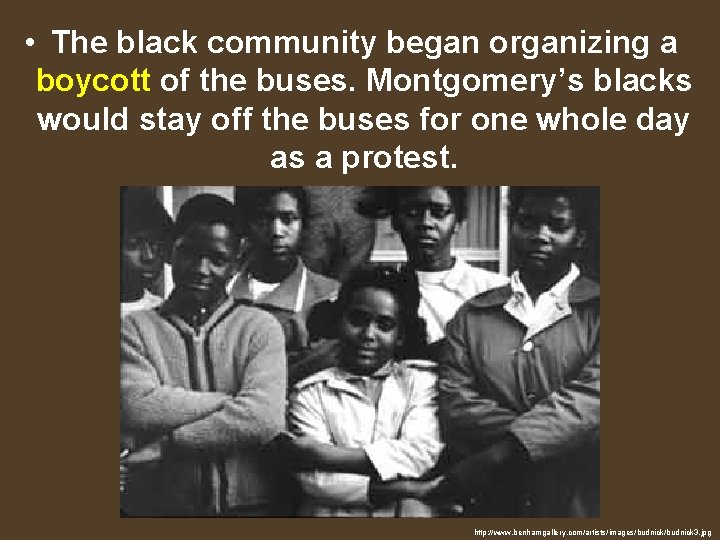 Montgomery Bus Boycotts Power point created by Robert