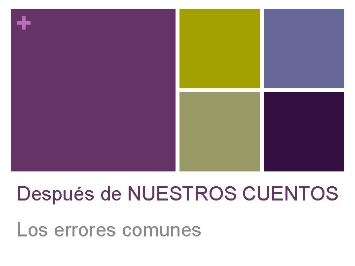 OBJETIVOS Reconocer errores comunes en nuestra escritura Escribir