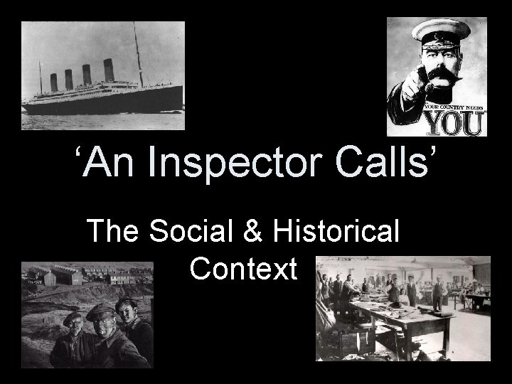 An Inspector Calls by J B Priestley Revision