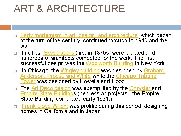 AMERICAN CULTURAL HISTORY 1920 1929 FACTS about this