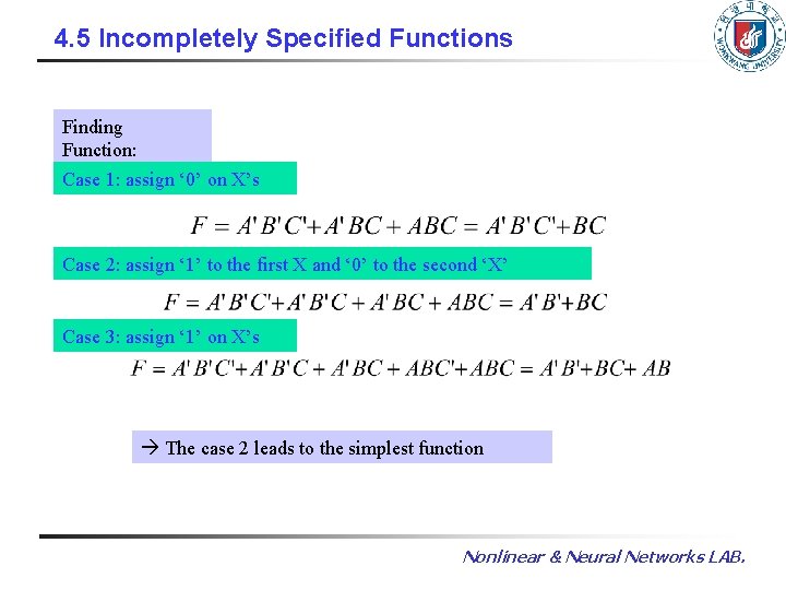 Nonlinear Neural Networks LAB CHAPTER 4 Applications of