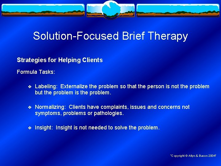 Theories of Counseling SolutionFocused Brief Therapy Power Point