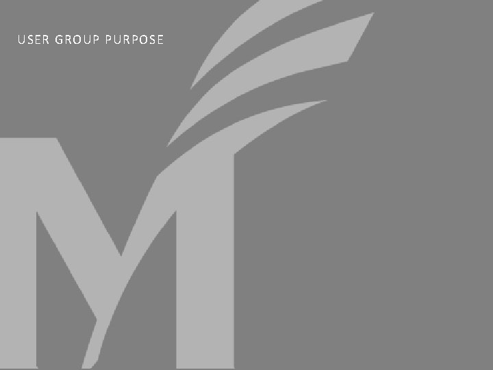 MASON MICROSTRATEGY USER GROUP KICKOFF ITS Business Intelligence