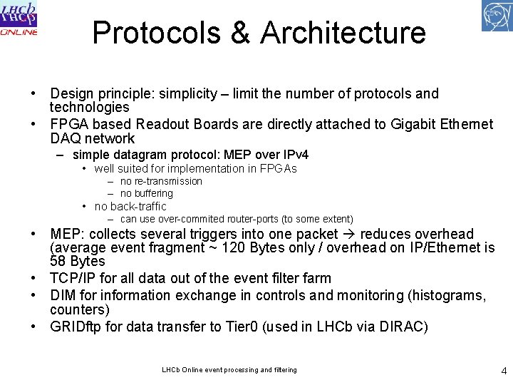 LHCb Online event processing and filtering Niko Neufeld
