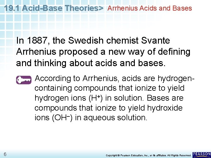 19 1 AcidBase Theories Chapter 19 Acids Bases
