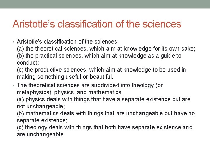 Introduction Contd Aristotles Metaphysics Begins 21 25 Metaphysics